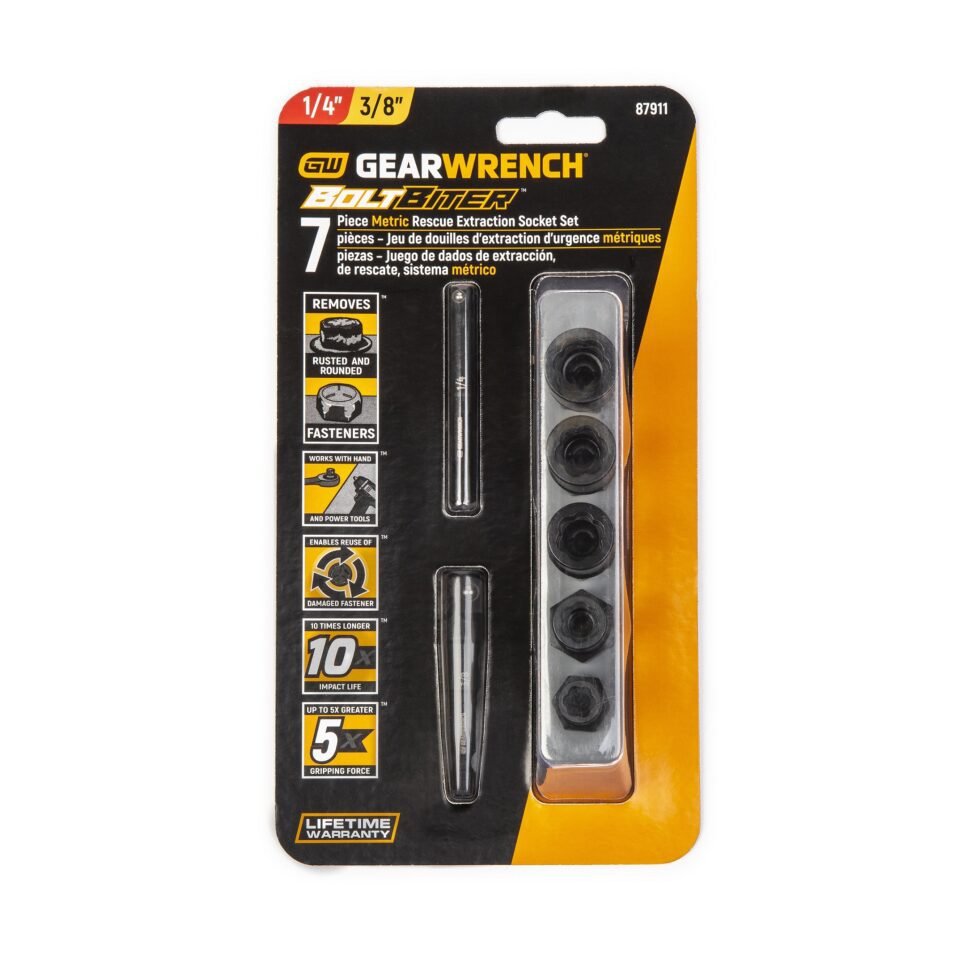 GEARWRENCH 7 piece Metric Bolt Biter Set with Adaptors | GEARWRENCH New ...
